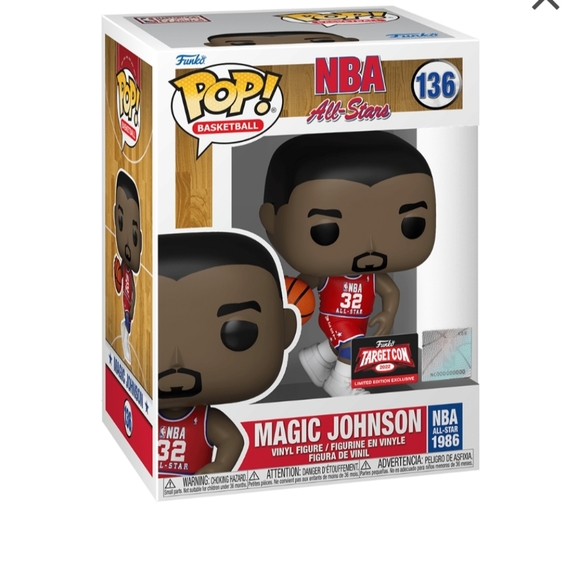 Funko | Toys | Funko Pop Nba Magic Johnson Red | Poshmark